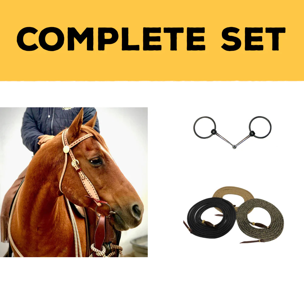 Parelli Rough Out Snaffle Bridle (Complete Set)